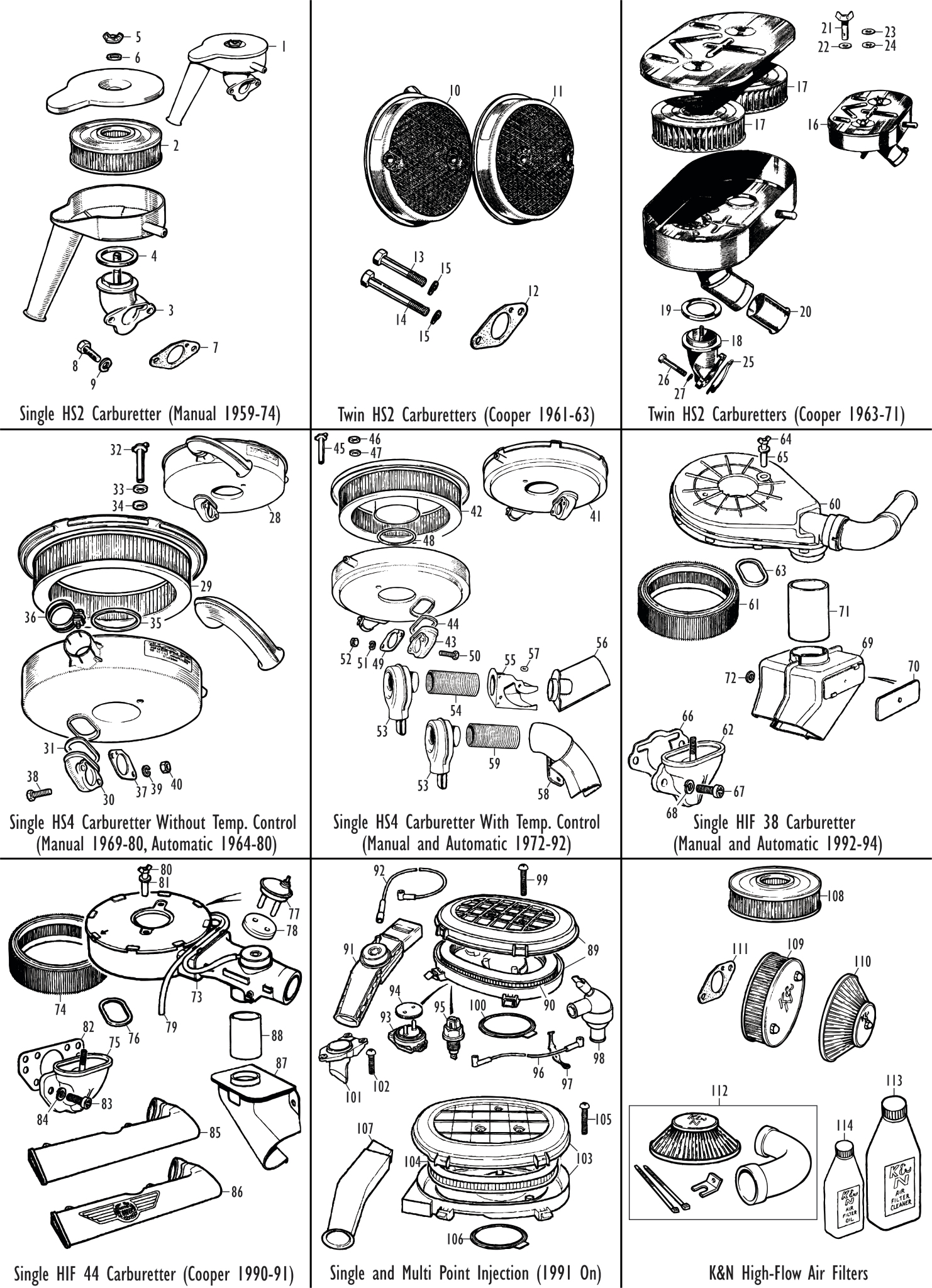 Air filters : Somerford Mini - Mini Specialists, Providing the complete ...