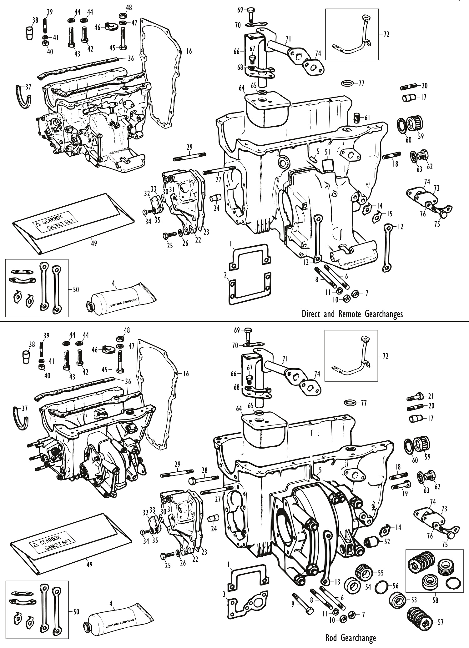Manual gearbox - external components : Somerford Mini - Mini Specialists...