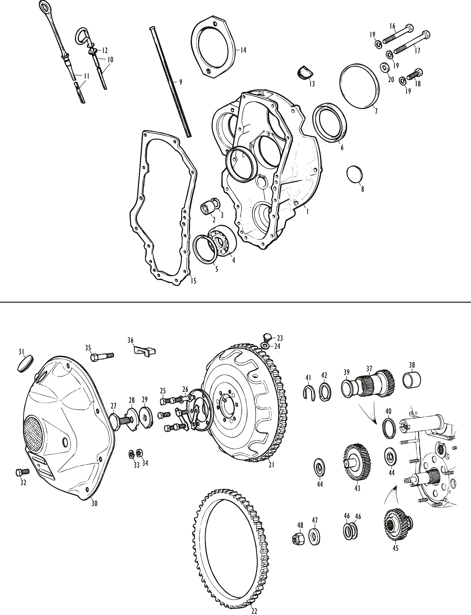 Automatic transmission - torque converter and housing : Somerford Mini