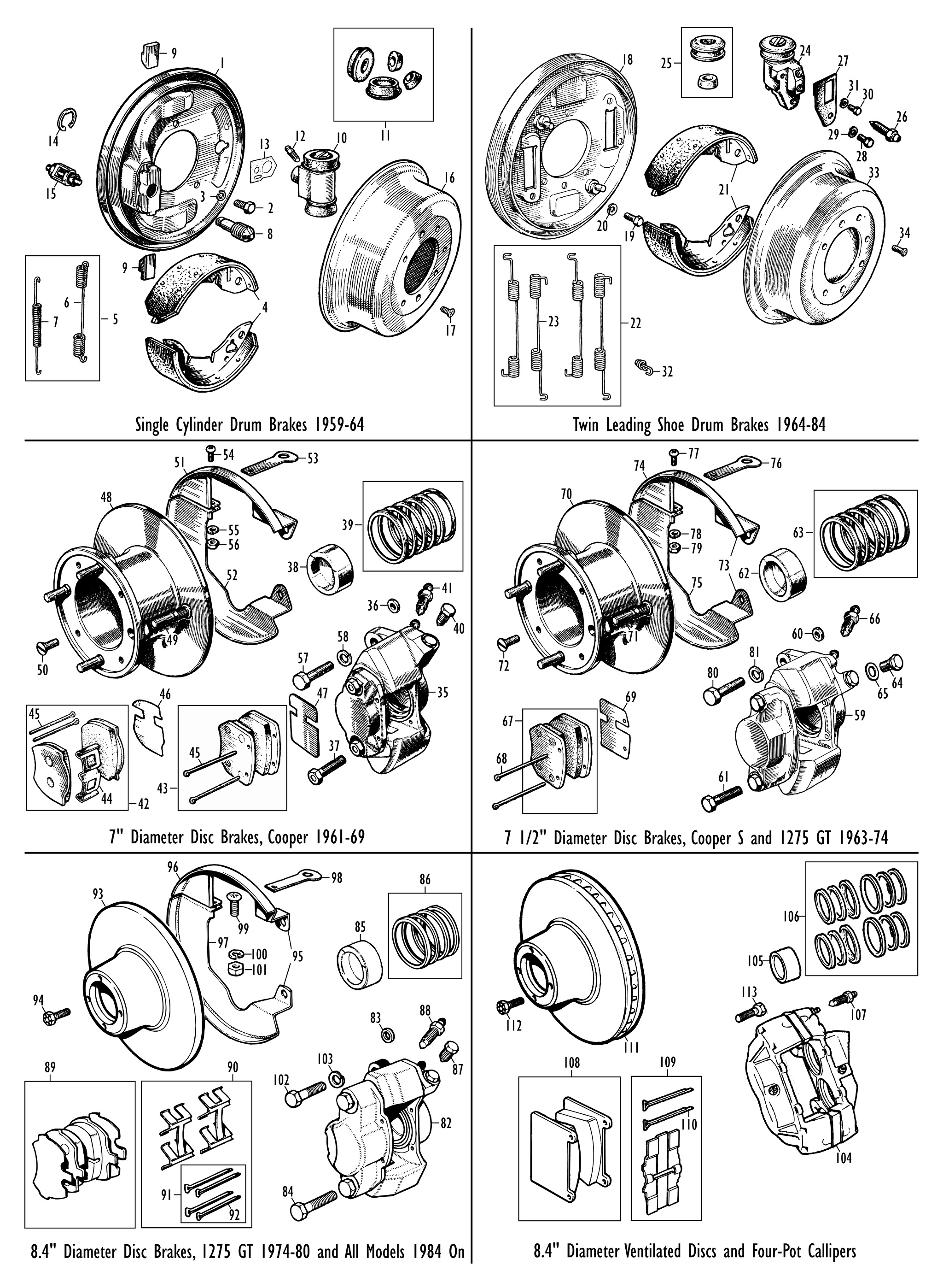 Front brakes : Somerford Mini - Mini Specialists, Providing the complete...