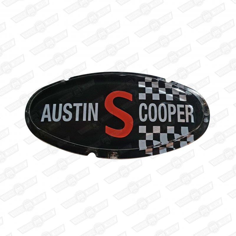 BADGE-BONNET, 'AUSTIN COOPER S' MK2- NON GENUINE : Somerford Mini - Mini...
