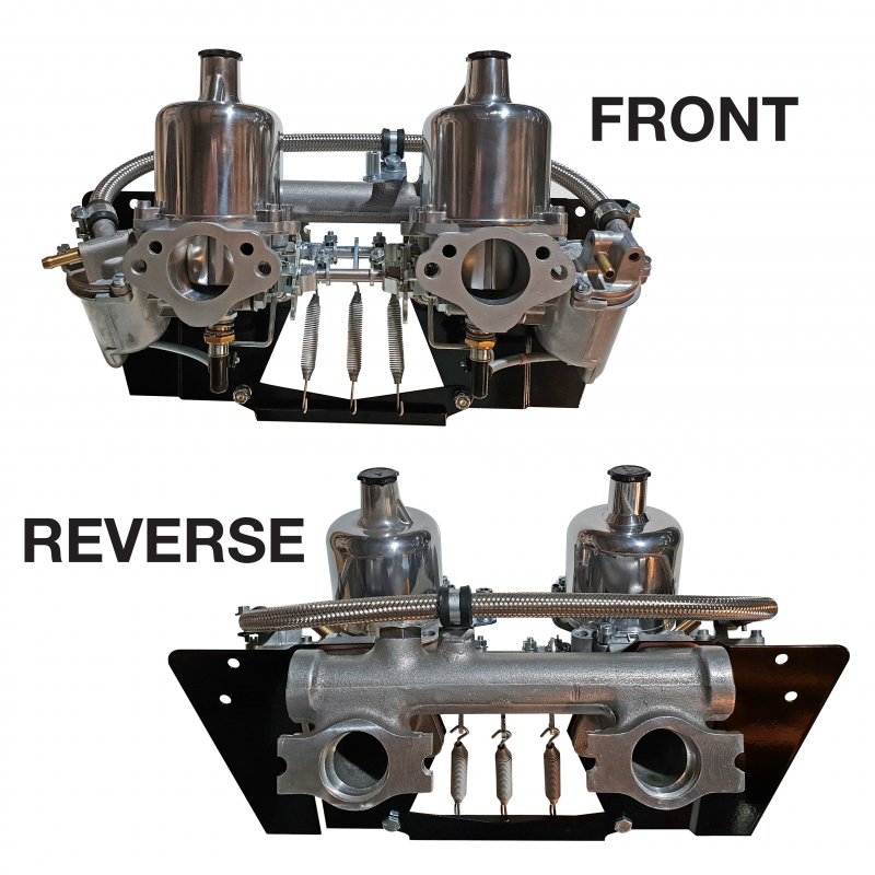 CARBURETTER KIT-TWIN HS4 INC.MANIFOLD,LINKAGES & HEAT SHIELD : Somerford...