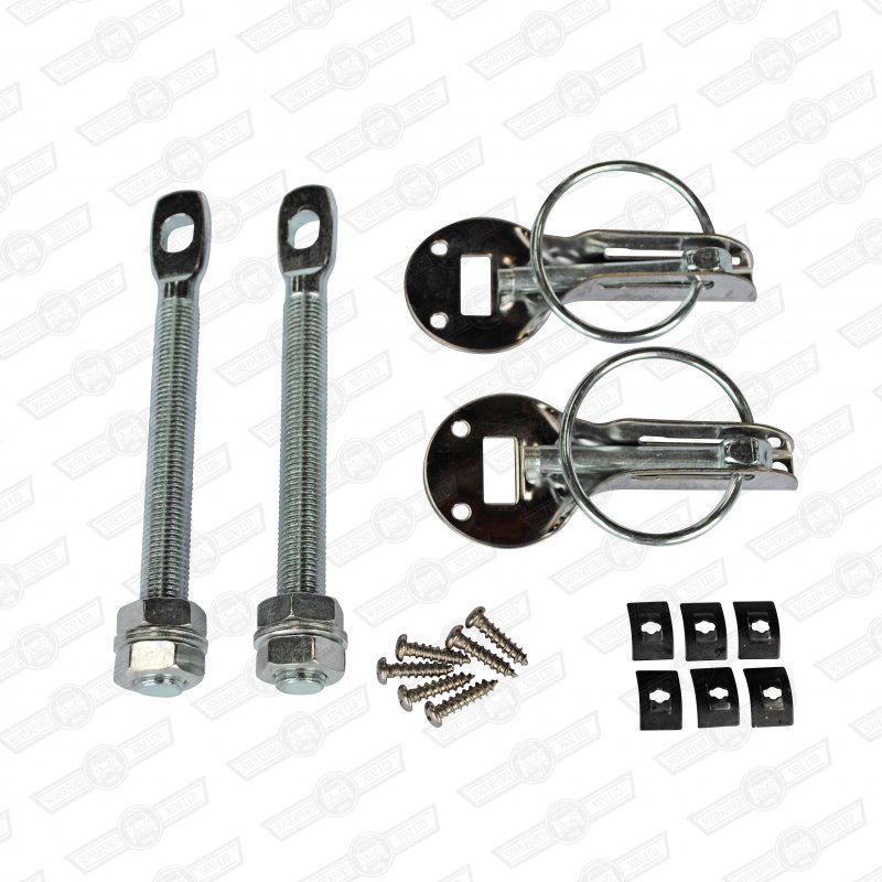 COMPETITION STAINLESS BONNET PINS-QUICK RELEASE TYPE, PAIR : Somerford M...