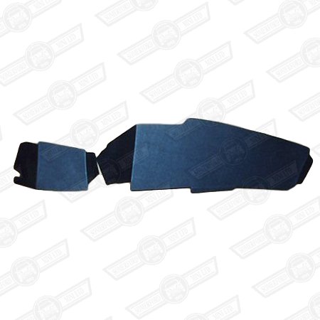 DASH LINERS-PAIR-BLACK VINYL-OFFSET DASH-LHD : Somerford Mini - Mini Spe...