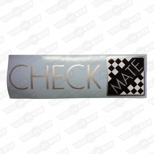 DECAL-BODYSIDE-'CHECKMATE' : Somerford Mini - Mini Specialists, Providin...