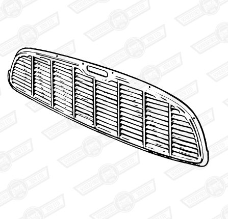 GRILLE-WHITE-EARLY MK1 MORRIS : Somerford Mini - Mini Specialists, Provi...