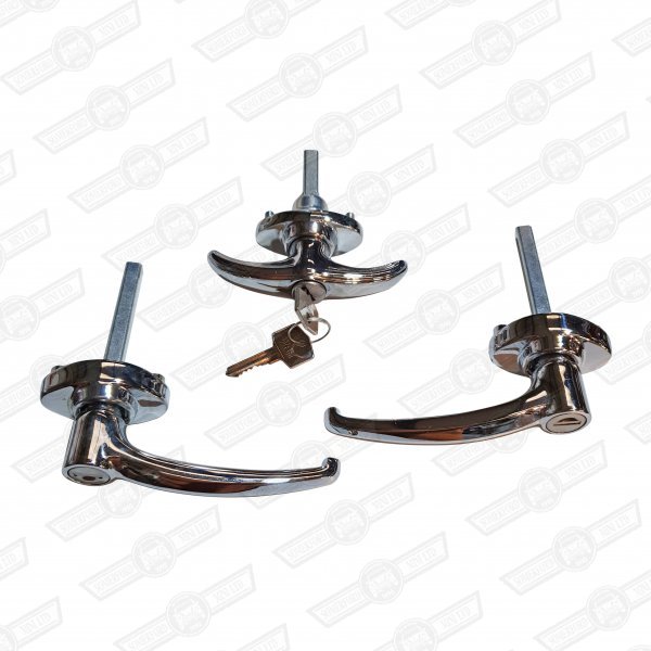 HANDLE SET- 3 PIECE- PRE '66 (MK1) : Somerford Mini - Mini Specialists,