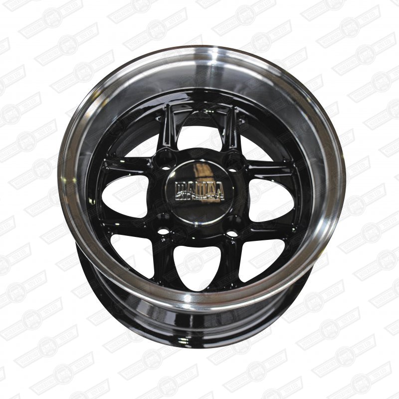 MAMBA ALLOY WHEEL- 6'' x 10'' BLACK/POLISHED RIM : Somerford Mini - Mini...