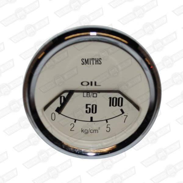 SMITHS OIL PRESSURE GAUGE, 1/2 SCALE MAG-'V' BEZ, MECHANICAL : Somerford...