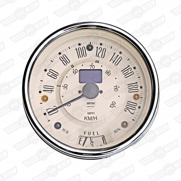 SMITHS SPEEDO 200 kph MAGNOLIA FACE MK2/3 COOPER elec./progr : Somerford...
