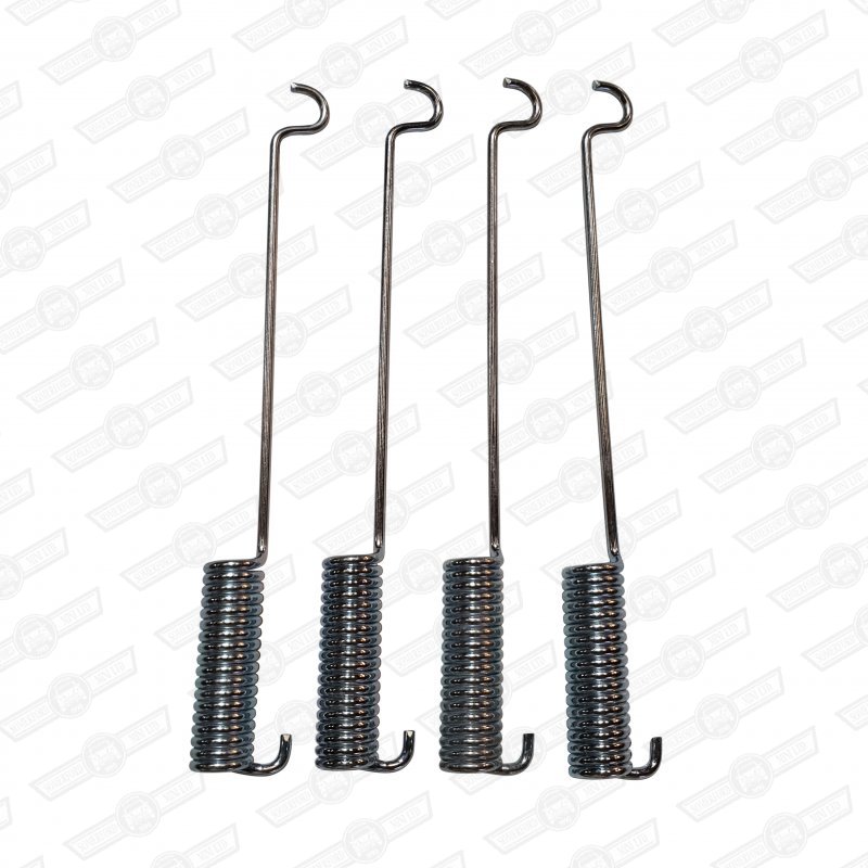 SPRING SET- BRAKE SHOE RETURN. TWIN LEADING SHOE, FRONT : Somerford Mini...